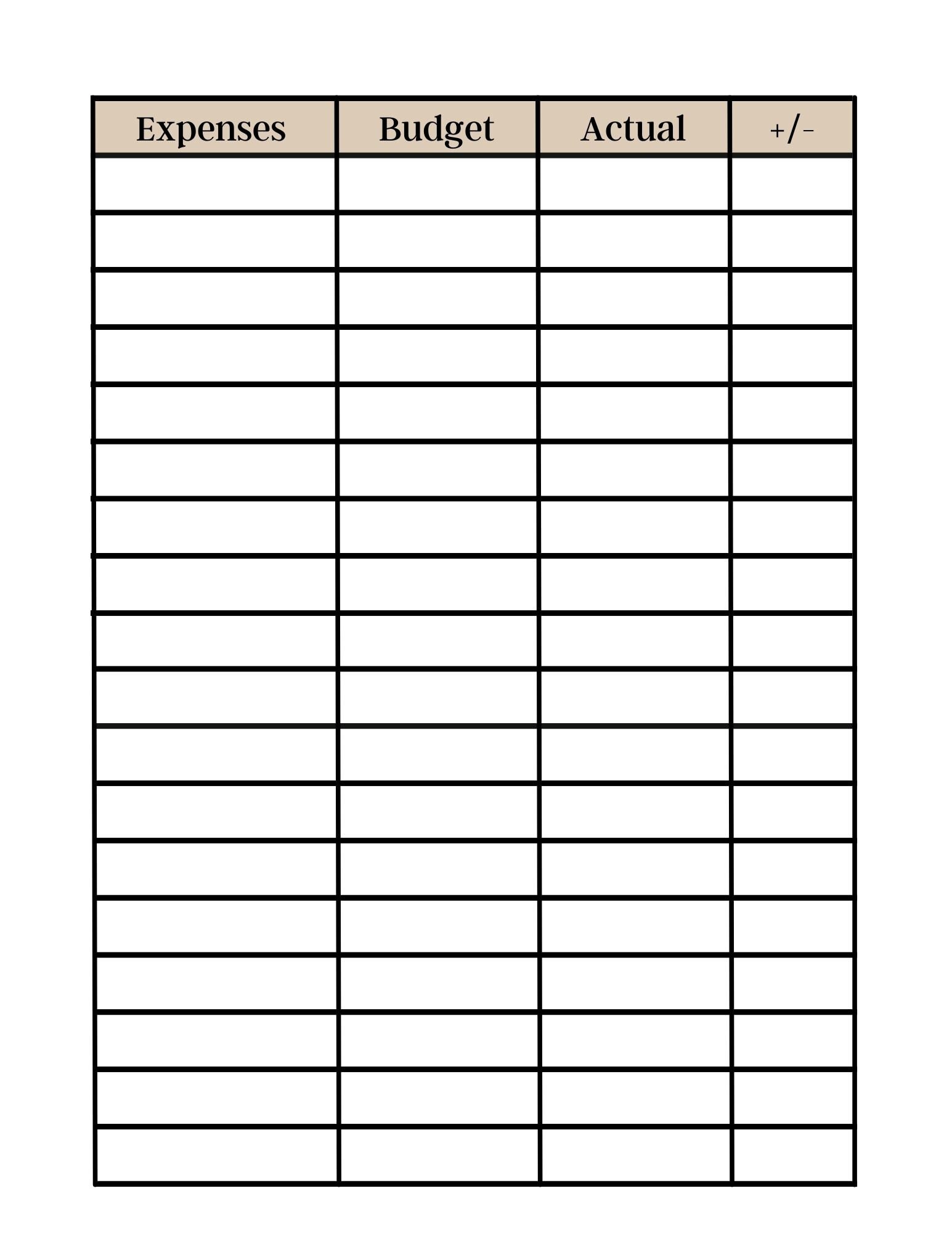Paycheck Budget Overview Template, Paycheck Budget Printable, Budget ...