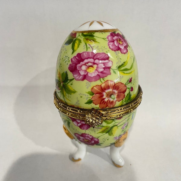 Porcelain Trinket Box Chicken - Etsy