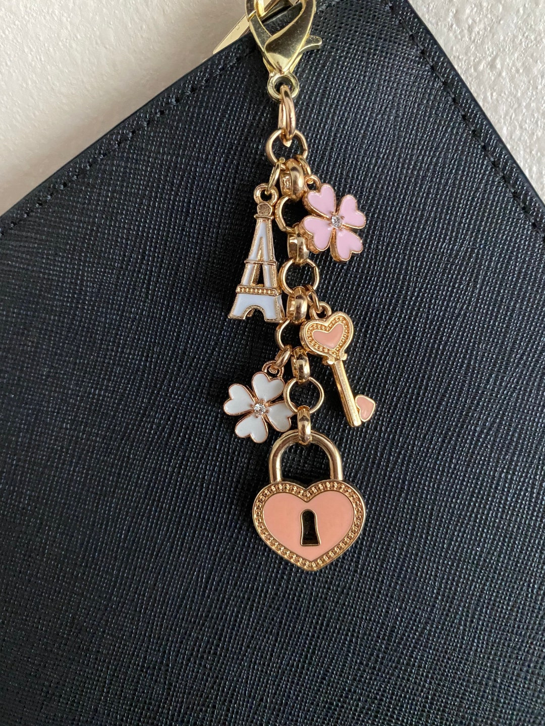 Pochette Charm/ Lock and Key Charm/ Mini Charm - Etsy