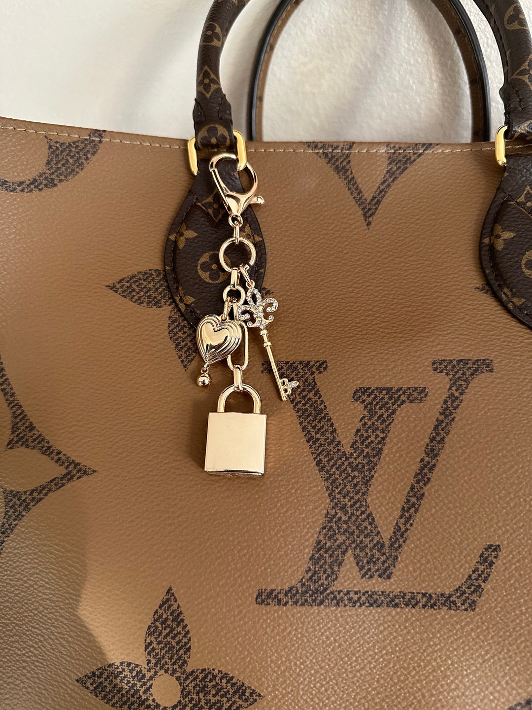 Bag Charm/ Lock and Key Charm - Etsy