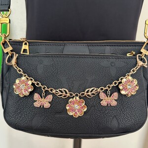 Chain Charm, Handbag Charm With Butterflies - Etsy