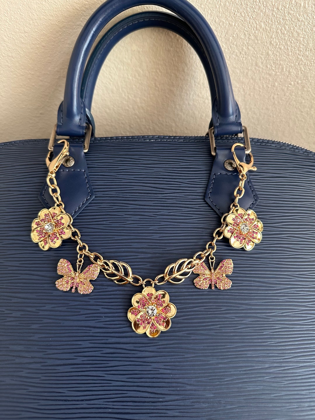 Chain Charm, Handbag Charm With Butterflies - Etsy