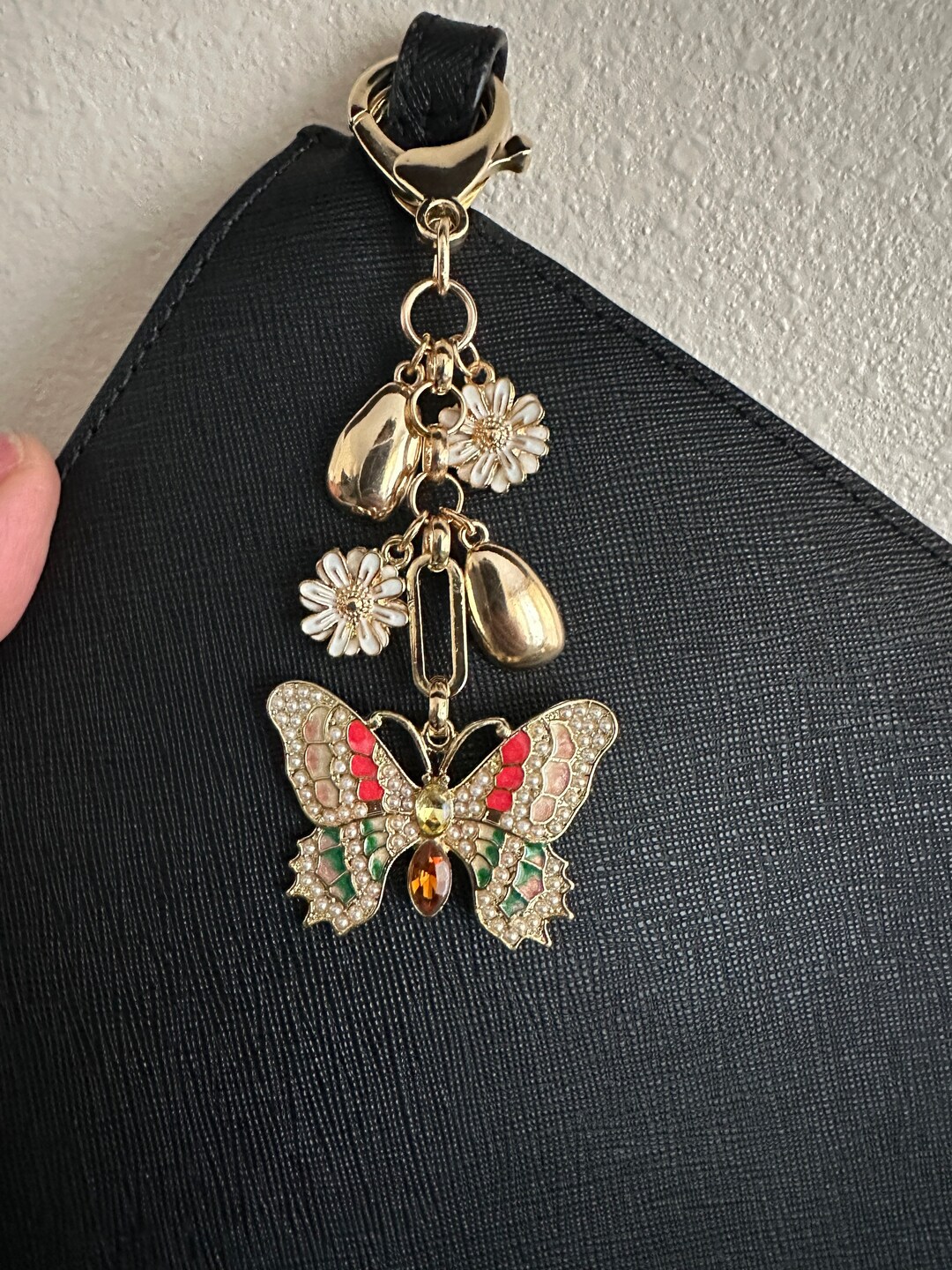 Handbag Charm/ Purse Charm With Butterfly - Etsy