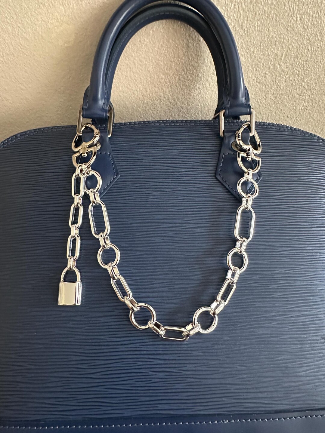 Purse Chain/ Silver Chain With Lock - Etsy