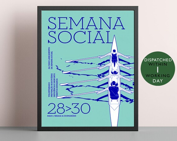 Vintage Boat Race Poster Retro Sailing Art Vintage Sports | Etsy