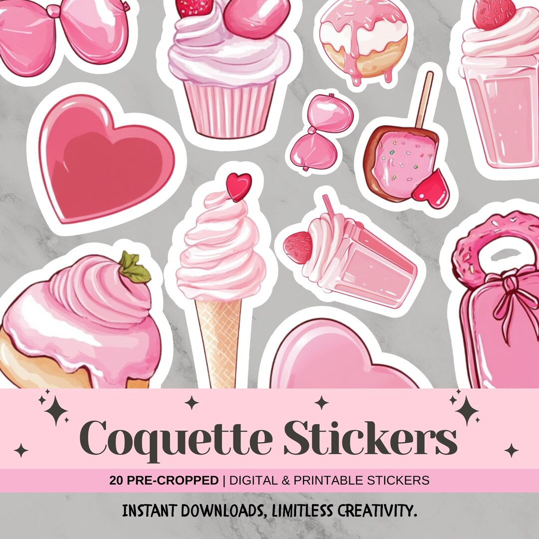 Coquette Stickers, Coquette, Bundle Stickers, Coquette Phone Case ...