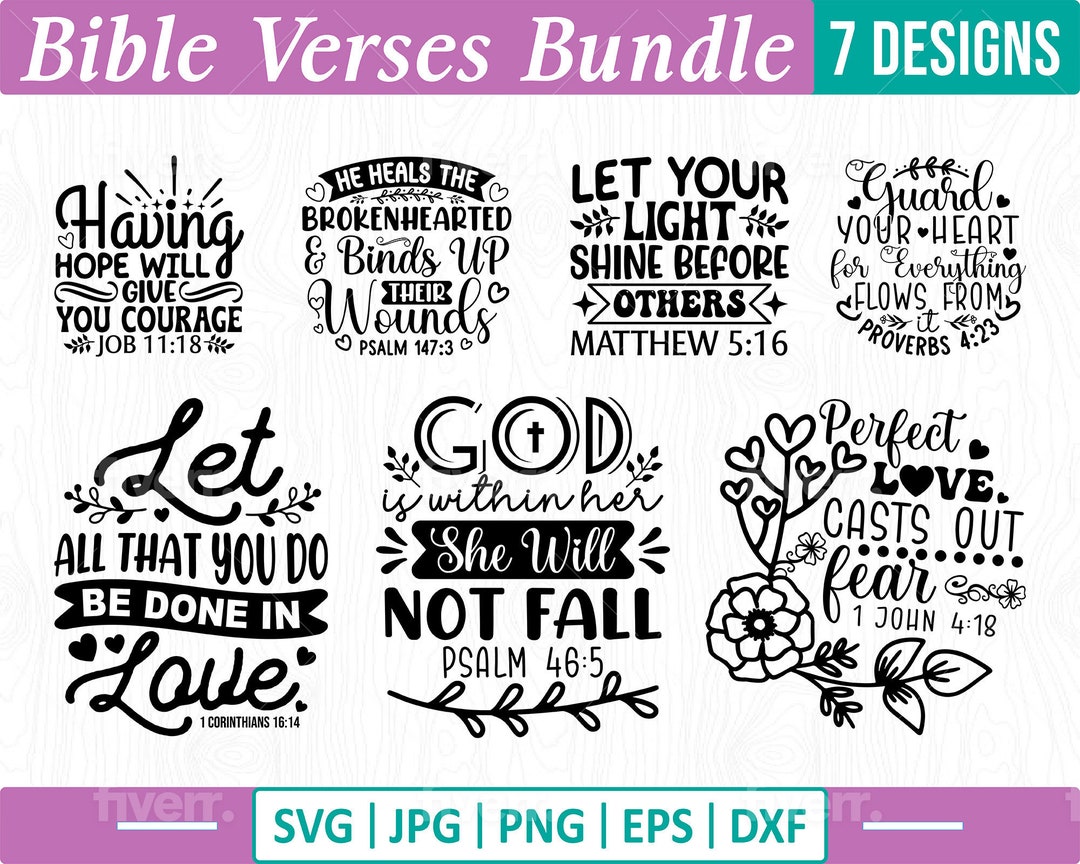 Christian Bundle 4, Scripture Bundle, Bible Verse Bundle, Instant ...