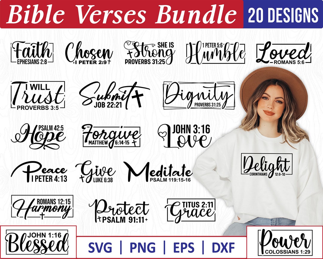 Scripture Bundle, Christian Bundle, Bible Verse Bundle, Instant ...