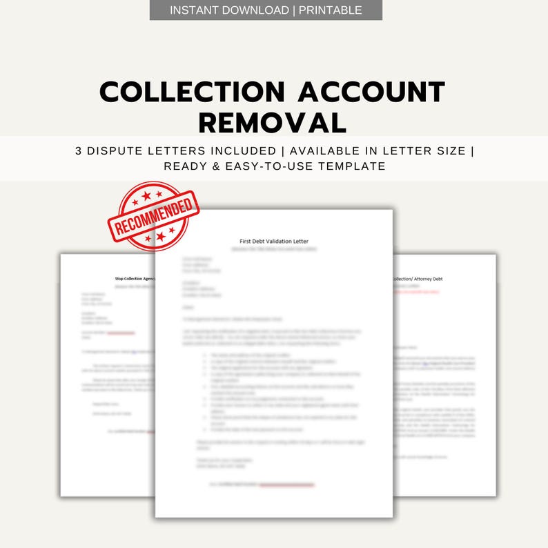 Credit Dispute Letter Template, Poor Bad Credit, Improve Credit Score ...