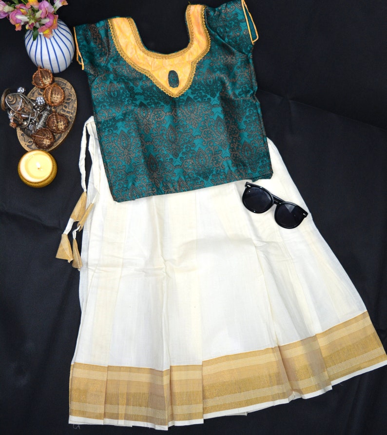 Kerala Pattu Pavada||kerala Traditional Wear||onam Collections - Etsy
