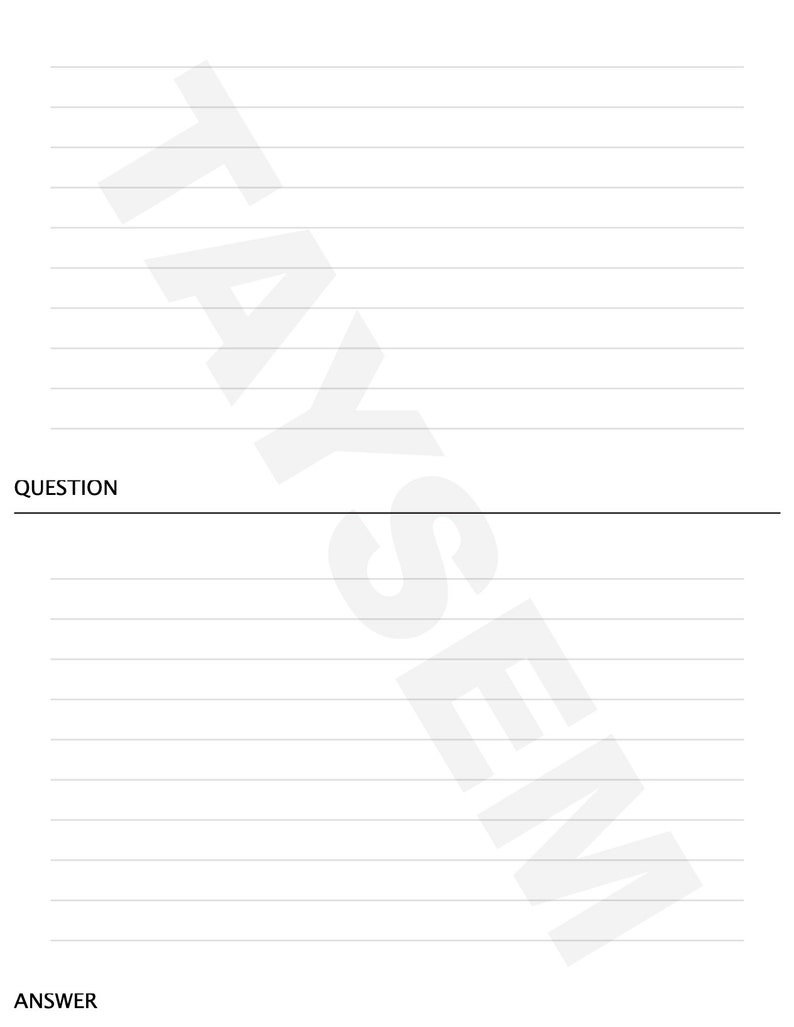 GOODNOTES Flashcard Template With LINES - Etsy