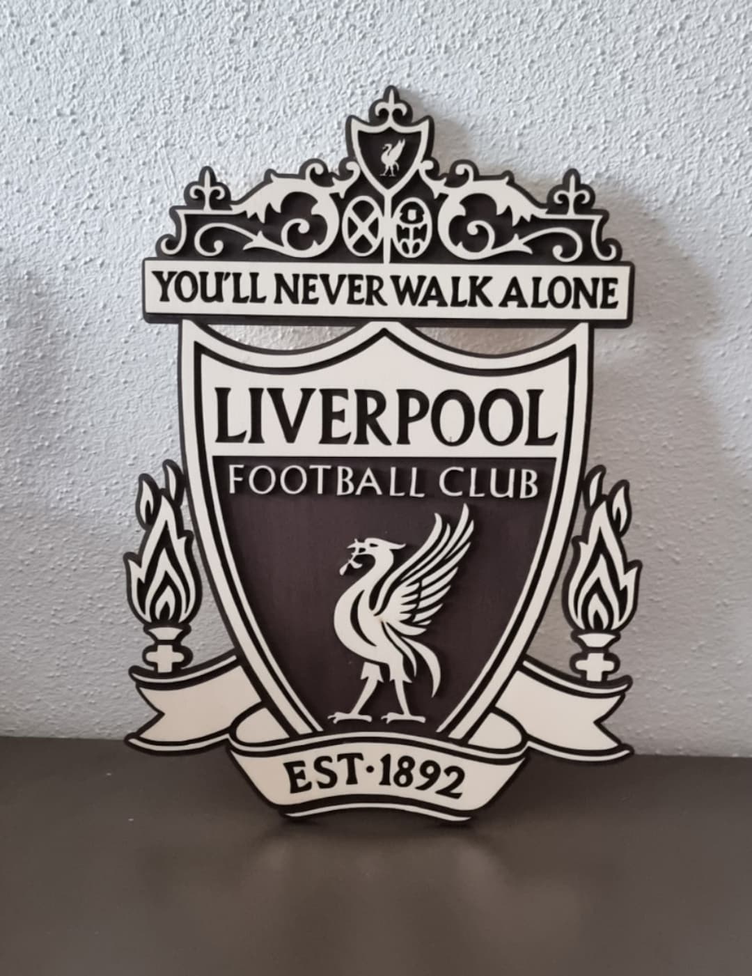Liverpool LFC Laser Cut Wanddeko Fußball Fan handbemalen Handmade - Etsy.de
