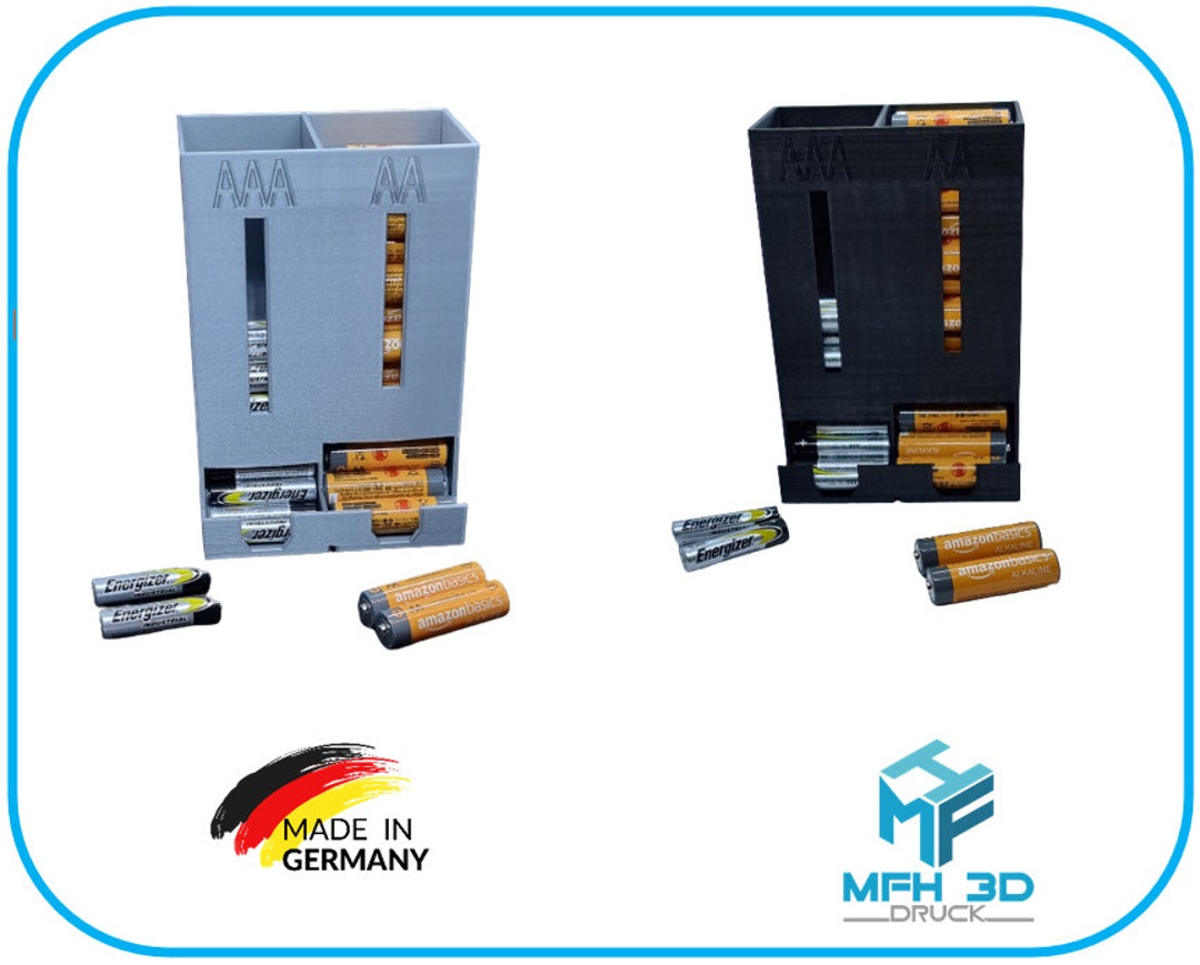 XXL Battery Dispenser AA & AAA Battery Holder Battery Slide Battery ...