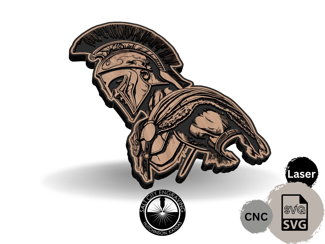 Spartan Warrior SVG - Detailed Spartan Vector - Spartan Graphic ...