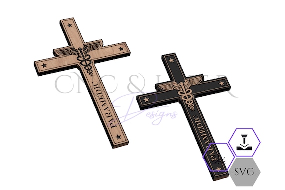 Paramedic Cross SVG Caduceus SVG EMT Logo Medical Cross | Etsy