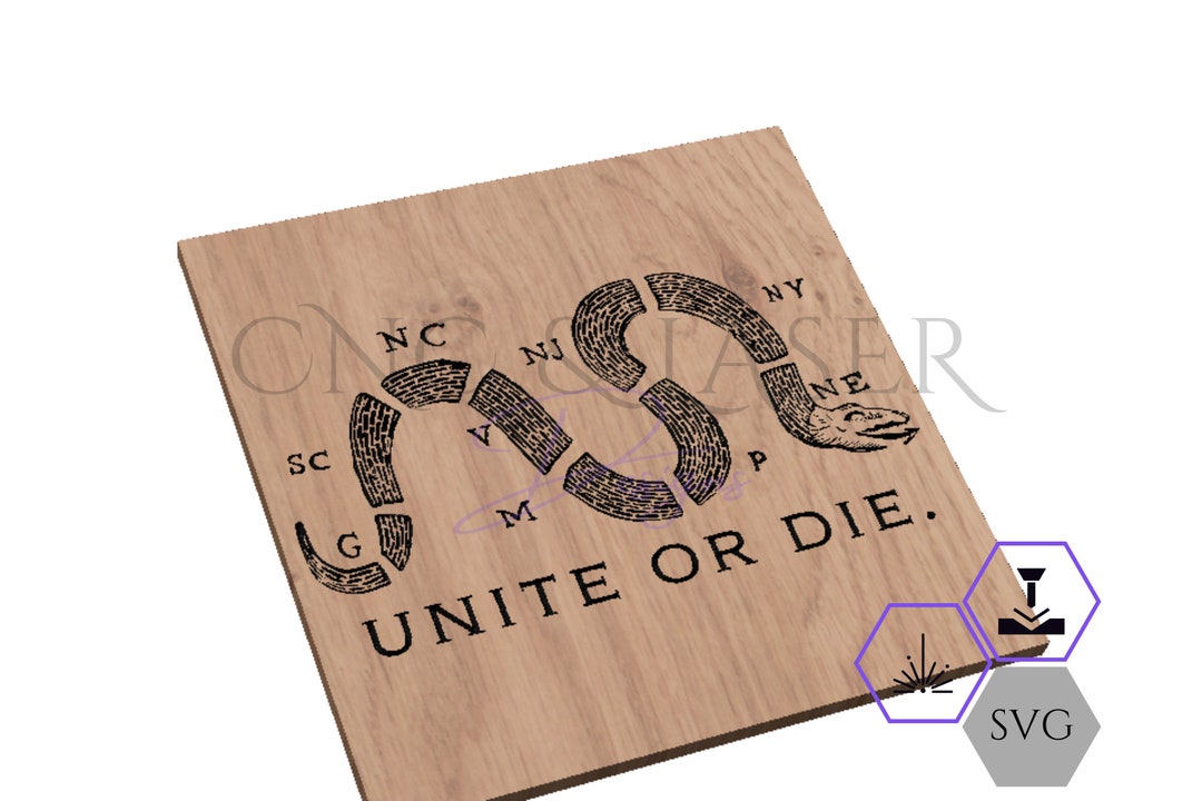 Unite or Die - Vintage Join or Die - Patriotic Vector File - Unite or ...