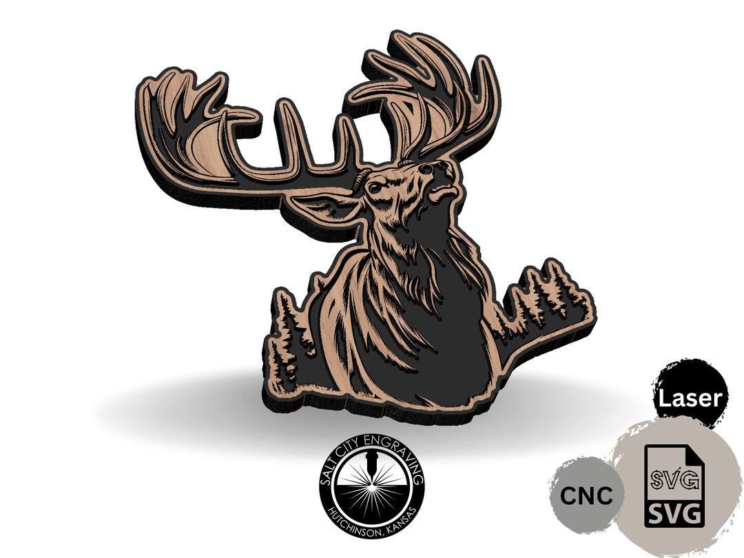 Elk SVG - Elk Vector File - Elk Bugling- Elk Vector - Hunting SVG ...