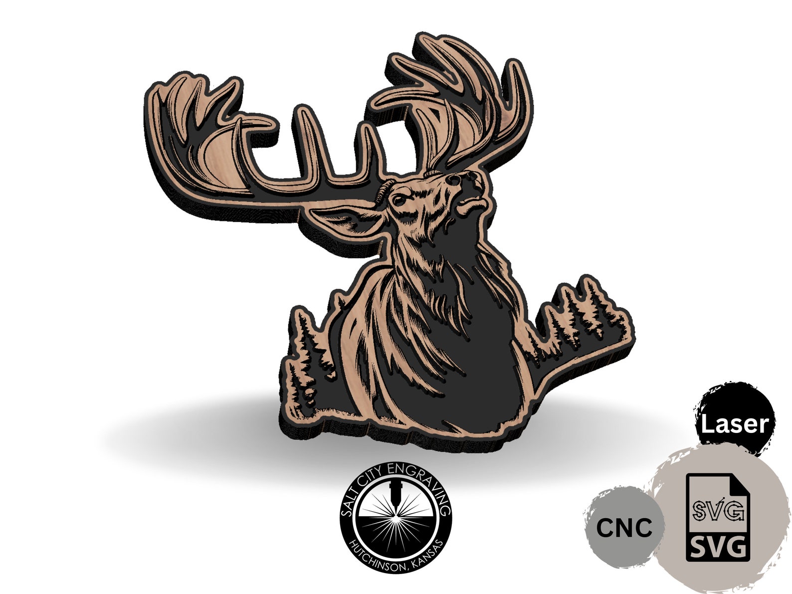 Elk SVG Elk Vector File Elk Bugling Elk Vector Hunting SVG Wall Art ...