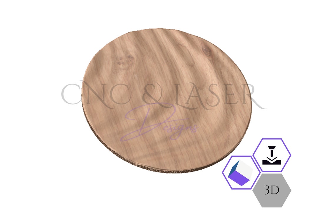 Blank Round STL - Wavy Round STL File - 3D Round File - 3D Circle ...