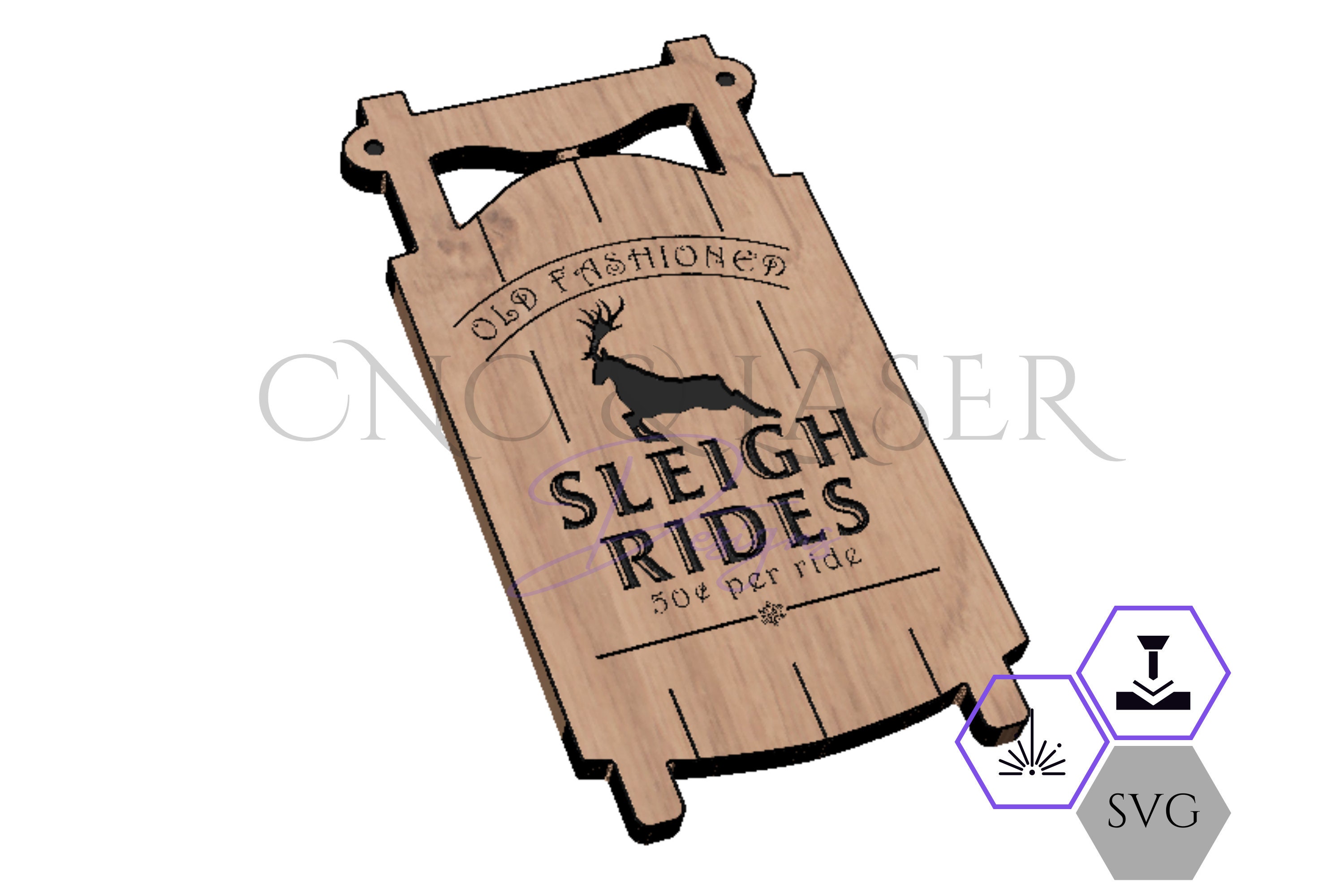 Sleigh Ride SVG File Old Fashioned Sleigh Rides Sleigh SVG - Etsy