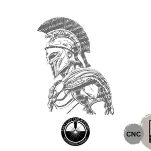 Spartan Warrior SVG - Detailed Spartan Vector - Spartan Graphic ...