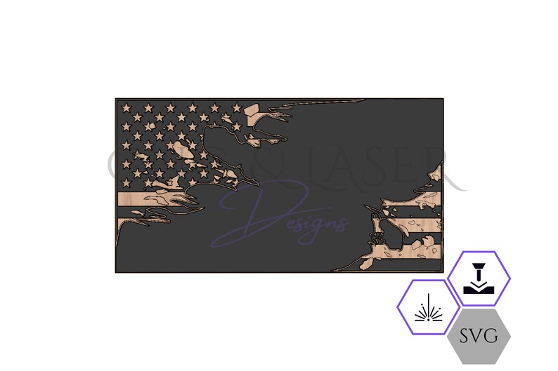 Tattered Blank Flag SVG Torn Fabric Style Flag Worn Torn | Etsy