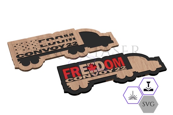 Freedom Convoy 22 SVG Canadian Trucker American Trucker - Etsy
