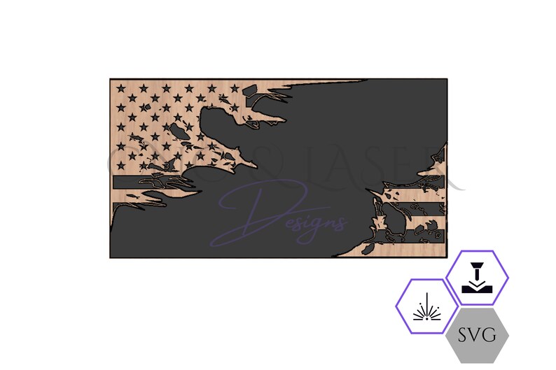 Tattered Blank Flag SVG Torn Fabric Style Flag Worn Torn | Etsy