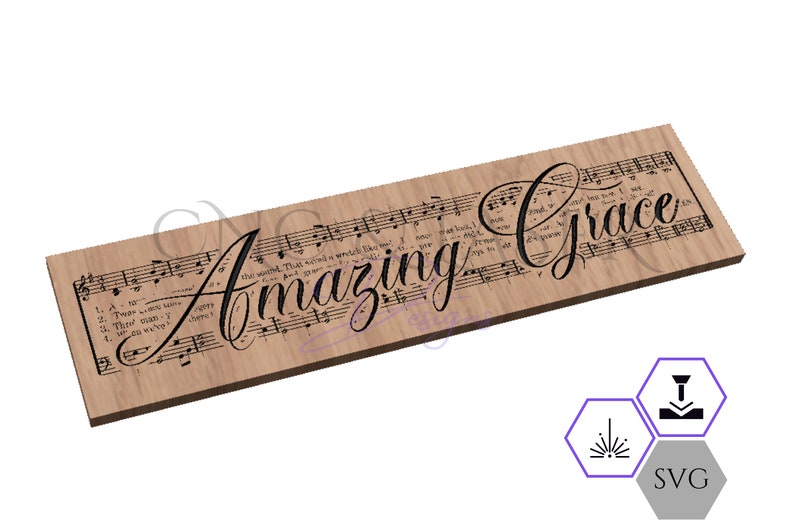 Amazing Grace SVG Amazing Grace Hymn Sheet Music - Etsy