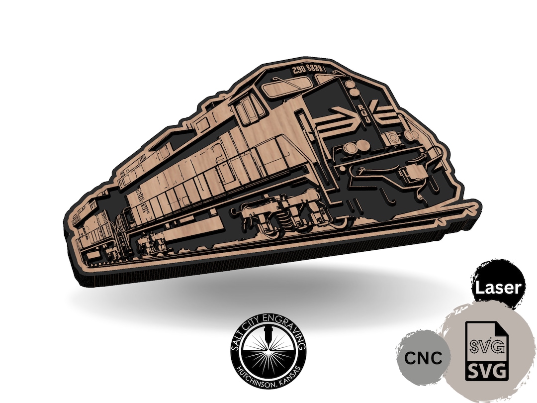 Diesel Engine Train SVG: CNC Laser Cut File (digital Download) - Etsy