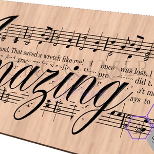 Amazing Grace SVG - Amazing Grace - Hymn Sheet Music - Christian Vector ...