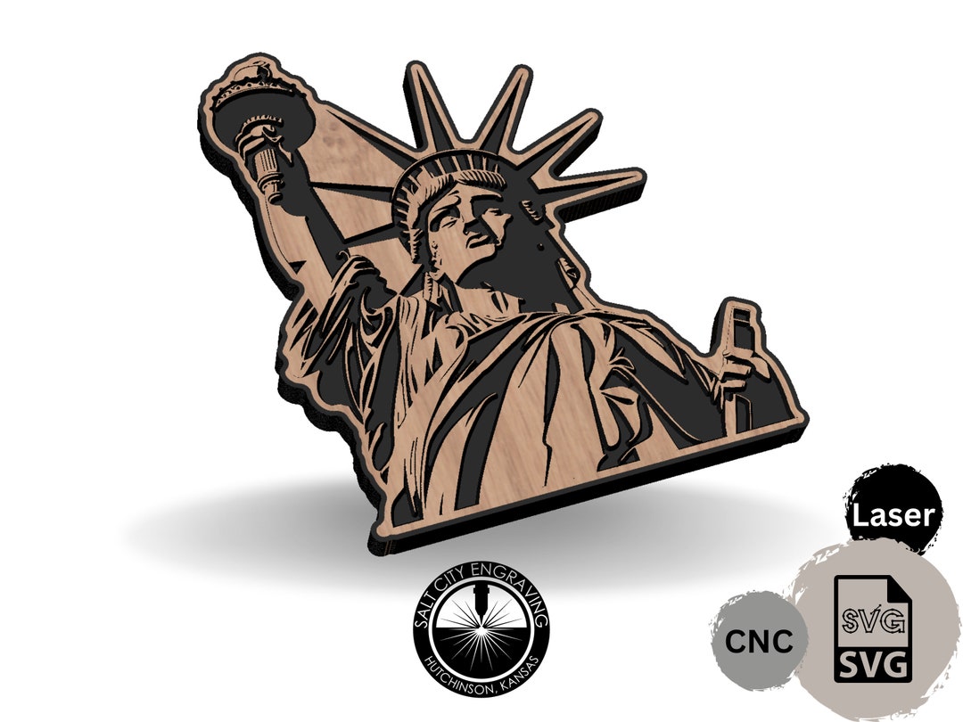Statue of Liberty SVG - Lady Liberty Vector - Patriotic CNC File ...