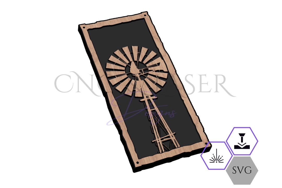 Windmill SVG - Windmill Vertical SVG - Wall Decor - Vector File - CNC ...
