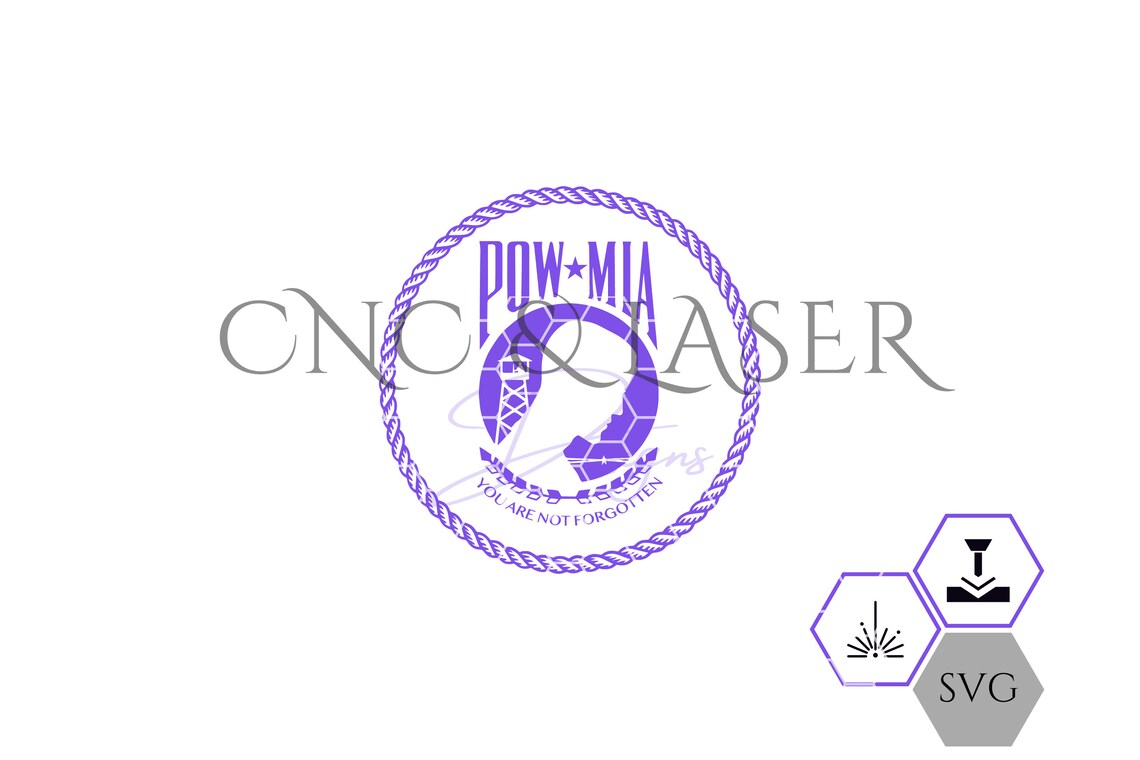 POW MIA SVG File - Laser File - Cnc Files - Patriotic Vector Files ...