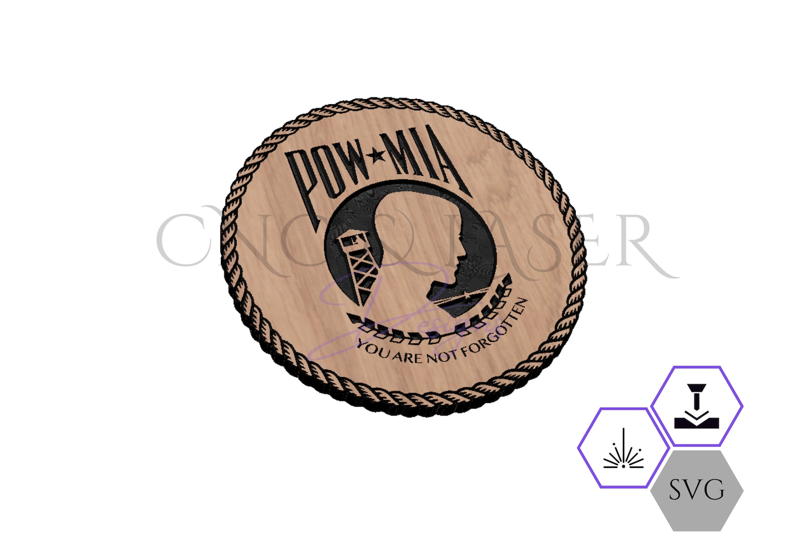 POW MIA SVG File - Laser File - Cnc Files - Patriotic Vector Files ...