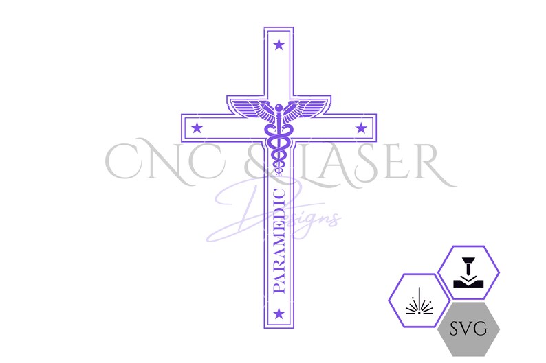 Paramedic Cross SVG Caduceus SVG EMT Logo Medical Cross - Etsy Canada