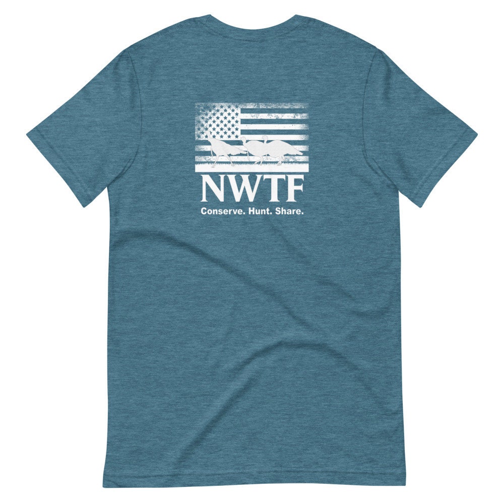 NWTF National Wild Turkey Federation Short Sleeve Tshirt Flag New 2022 ...