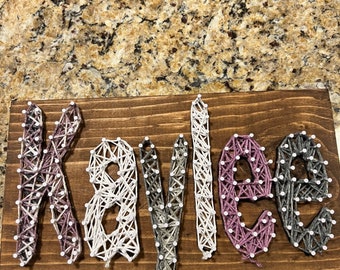 Name String Art | Etsy