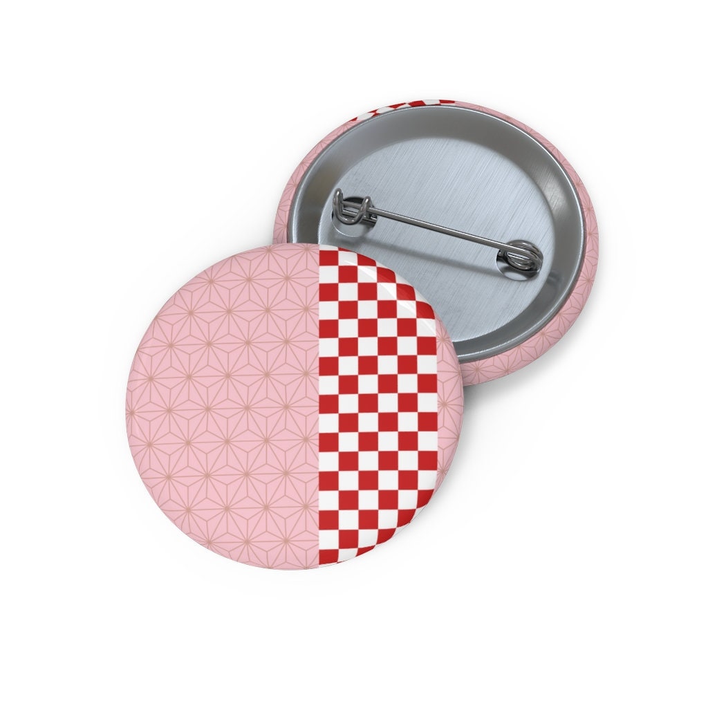 Sewing & Fiber Pink Buttons 2 Pack of Asanoha Pattern Buttons Anime ...