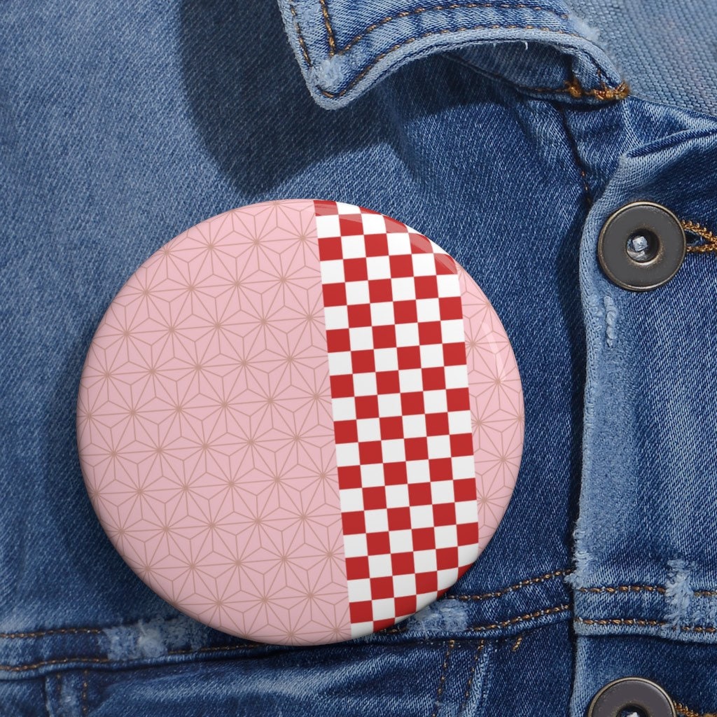 Sewing & Fiber Pink Buttons 2 Pack of Asanoha Pattern Buttons Anime ...