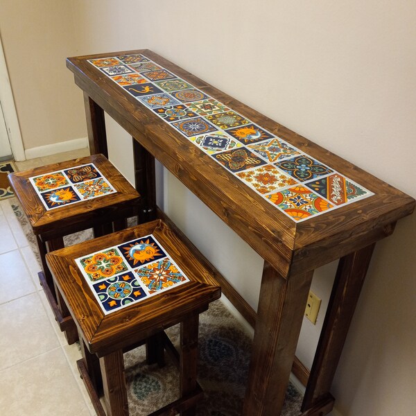 Mexican Tile Table - Etsy