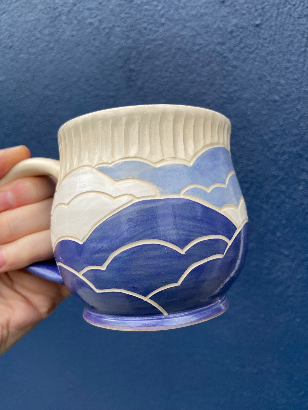 Cloud Mug Purple 12 Oz - Etsy