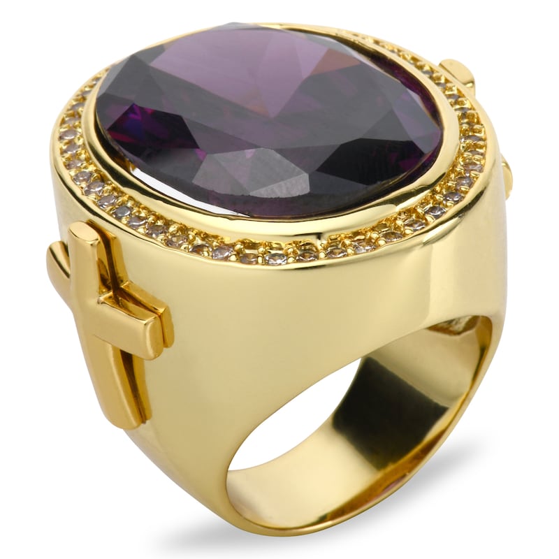Bishop Ring With Amethyst - Etsy