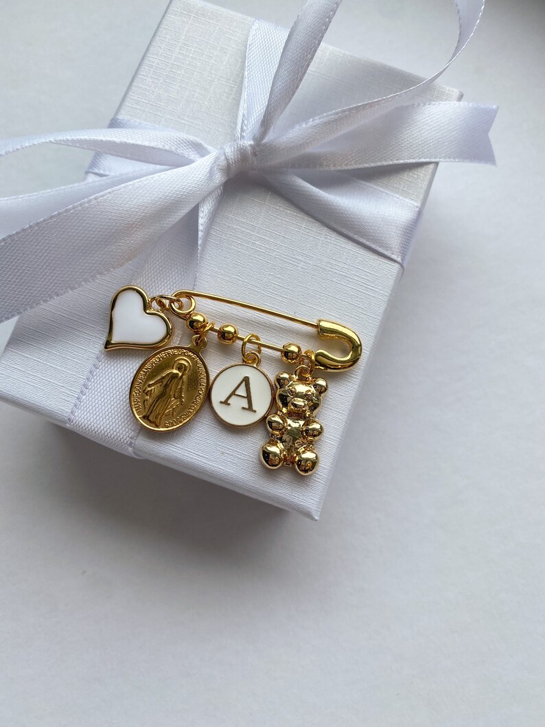 Personalised Baby Pin Baptism Pin Christening Pin Baby Shower Gift ...