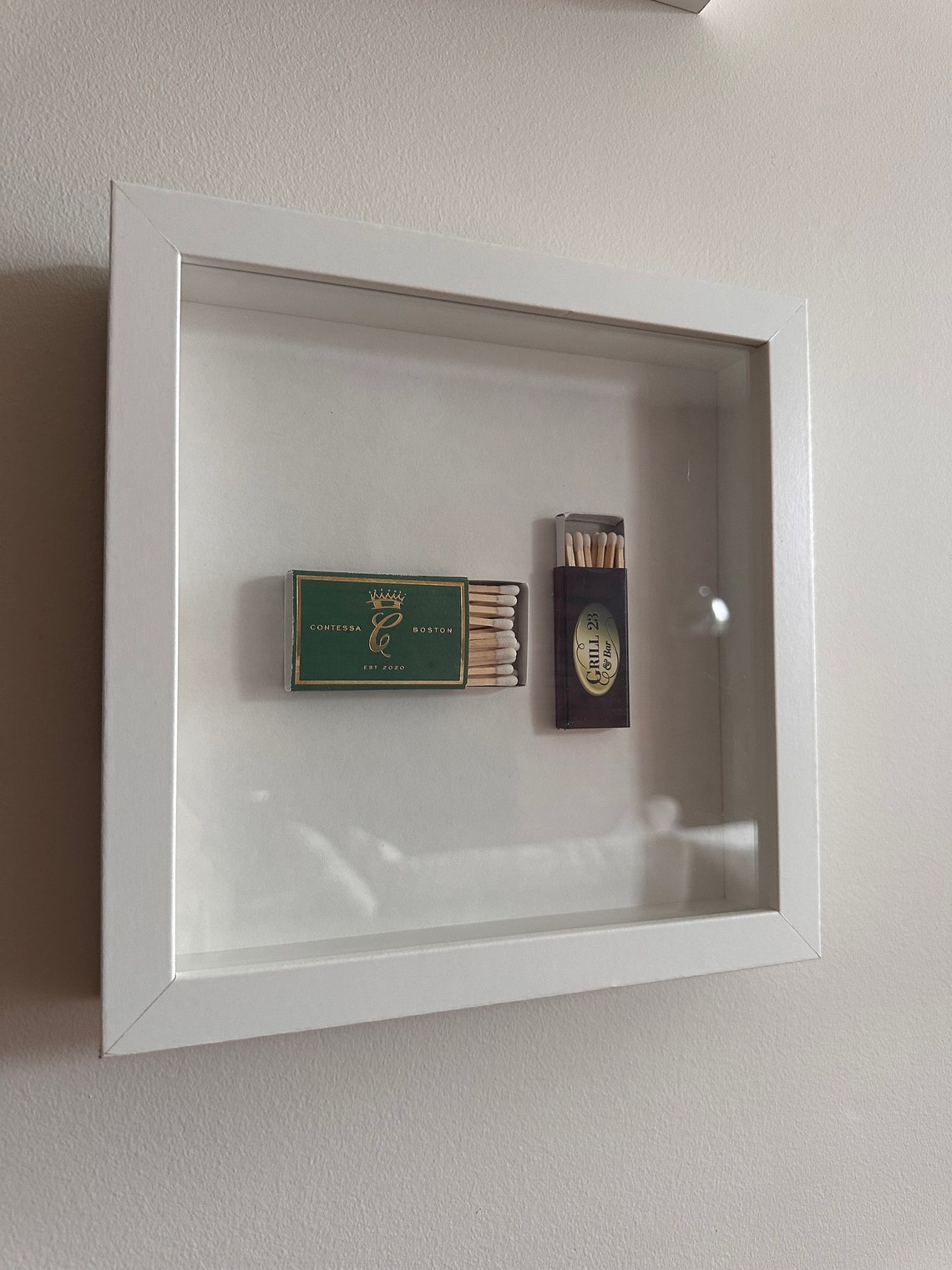 Custom 8x8 Matchbox Shadow Box - Etsy