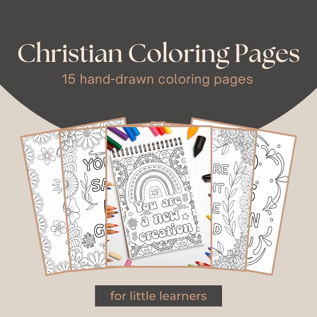 Bible Verse Coloring Pages for Kids | Christian Printable | Scripture ...