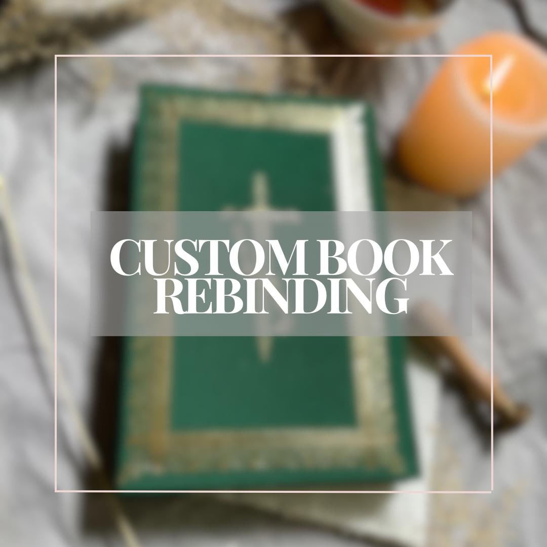 Custom Book Re-binding - Etsy