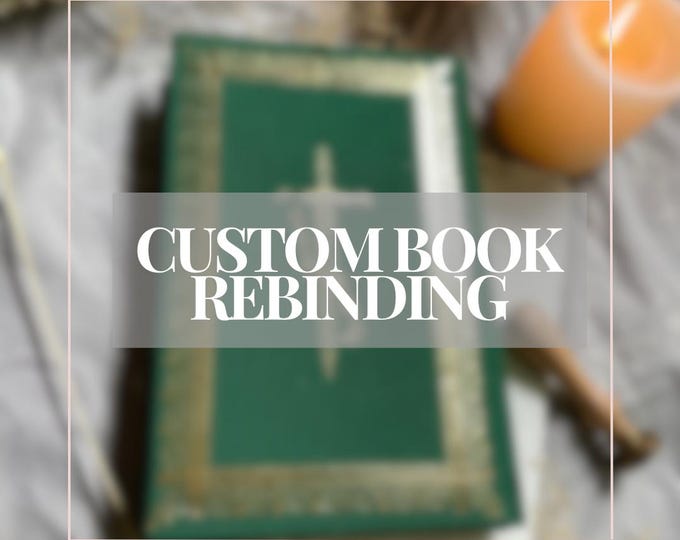 Custom Book Re-binding - Etsy