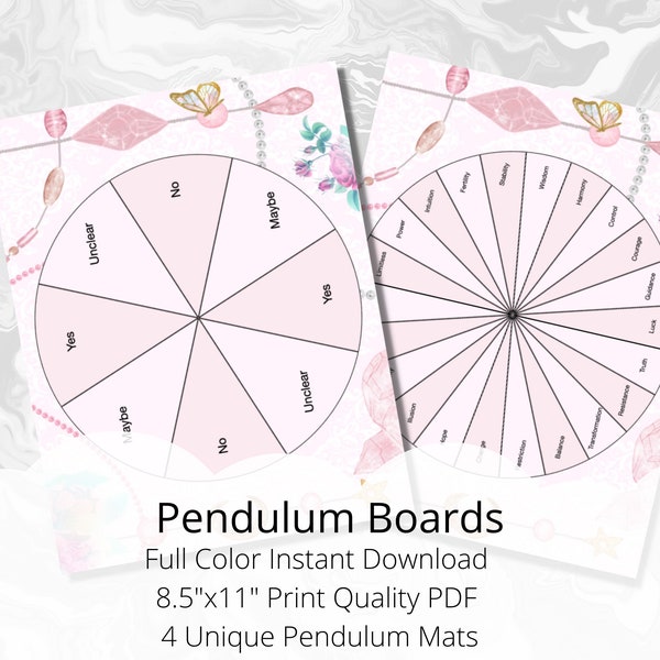 Pendulum Board Printable - Etsy