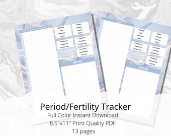 Fertility Awareness Method Chart Template - Etsy